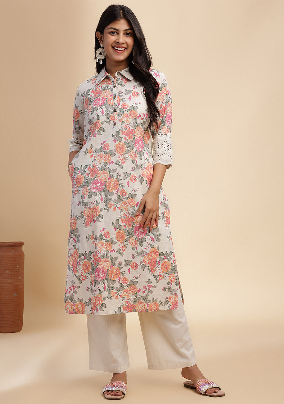 Rosette Bloom Kurta