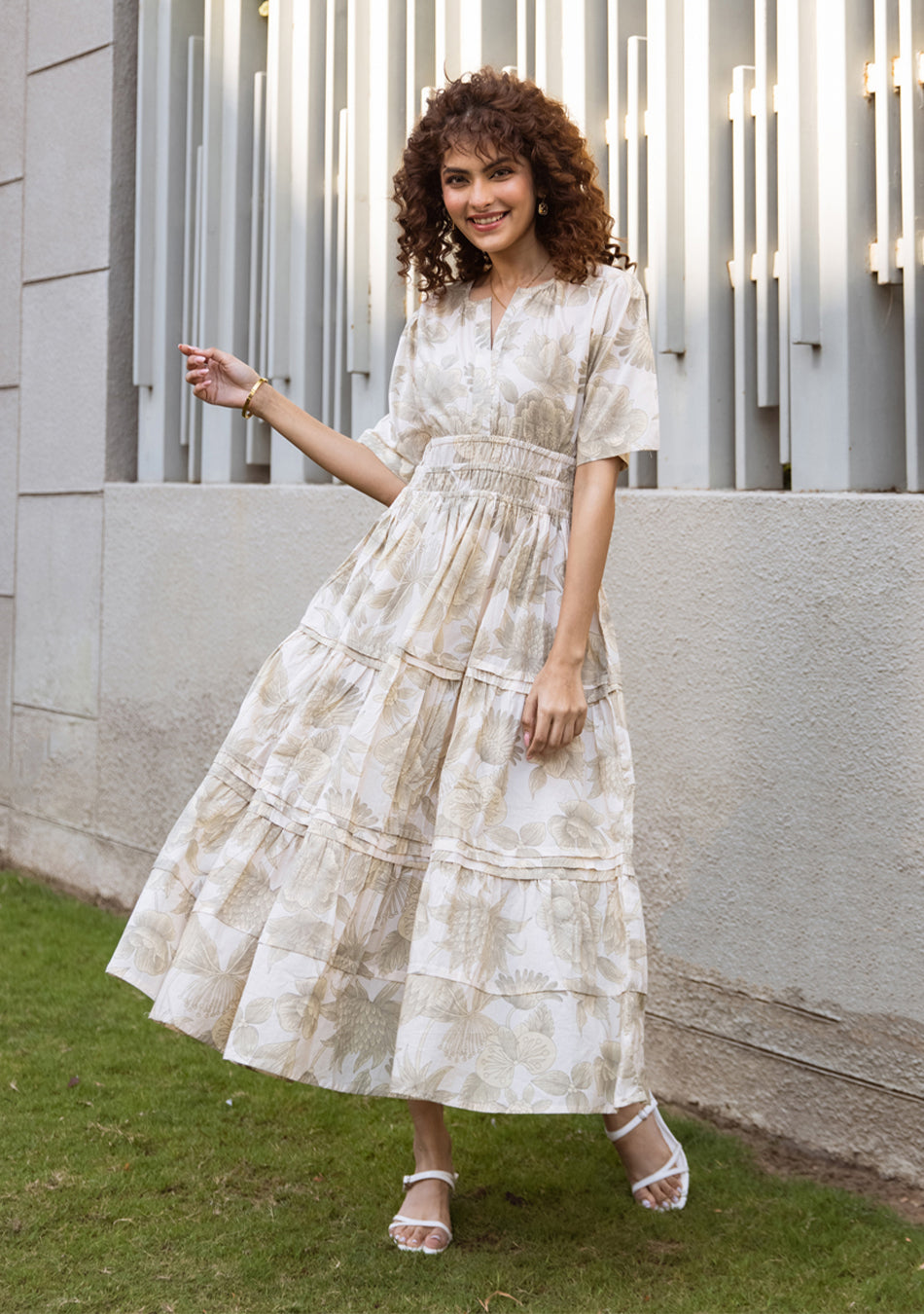 Sandstone Breeze Couture Dress