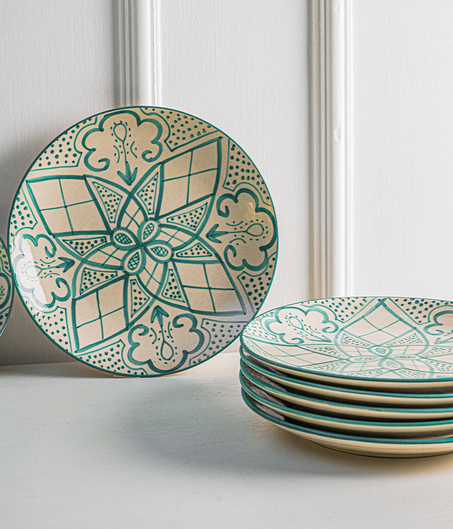 Aquamarine Mandala Full Plates