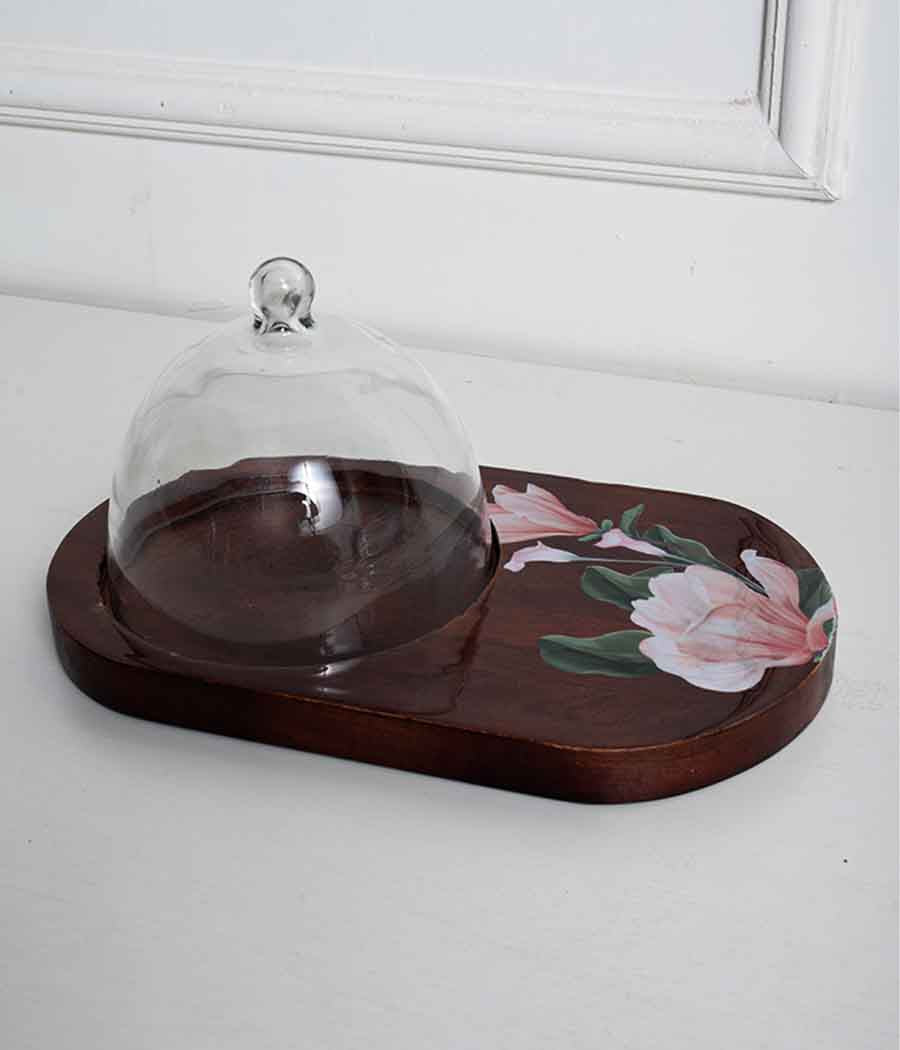 Peony Platter & Cloche