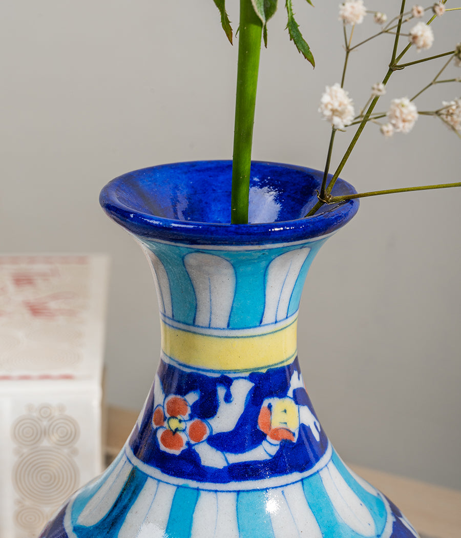 Buy Blue Pottery Blue Genie Vase Online | Blue Pottery