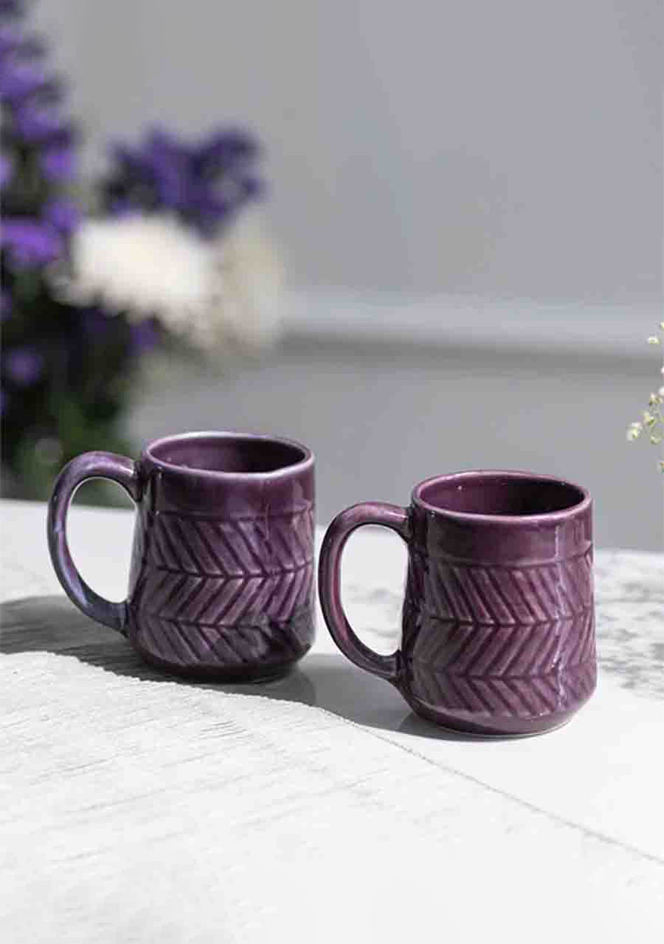Purple Sunbird Mugs | Safe Home Delivery