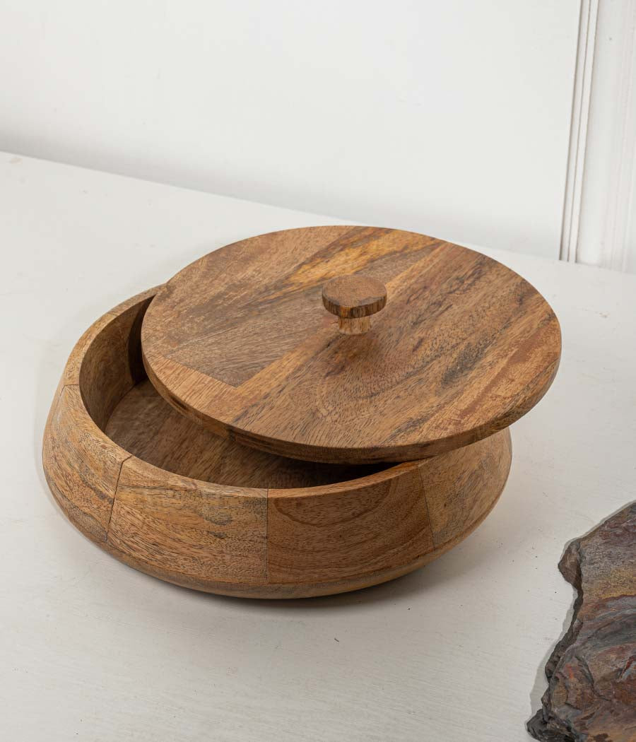 Carnation Wooden Roti Box – Aravalii